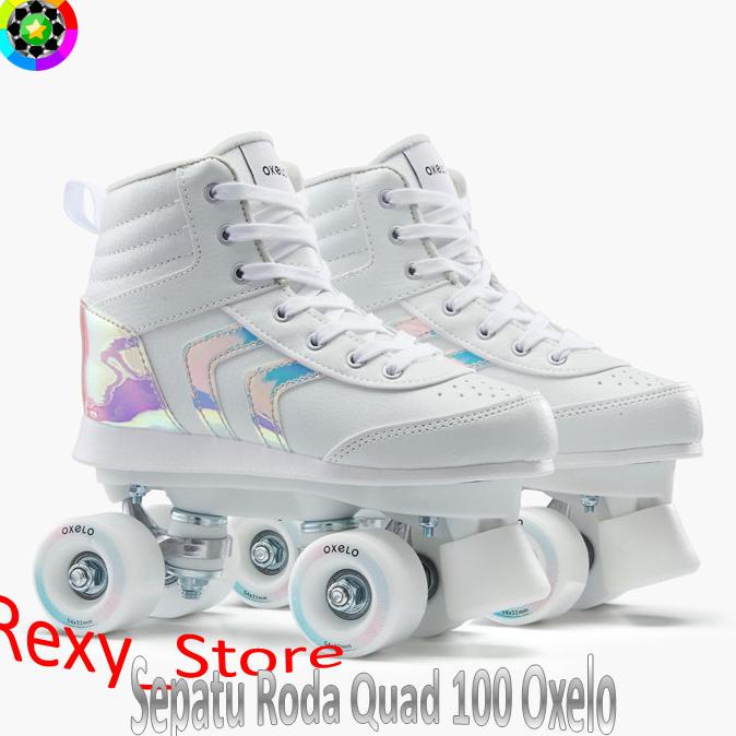 Jual Oxelo Sepatu Roda Anak Quad 100 JR Roller Inline Skate Vintage 4 ...