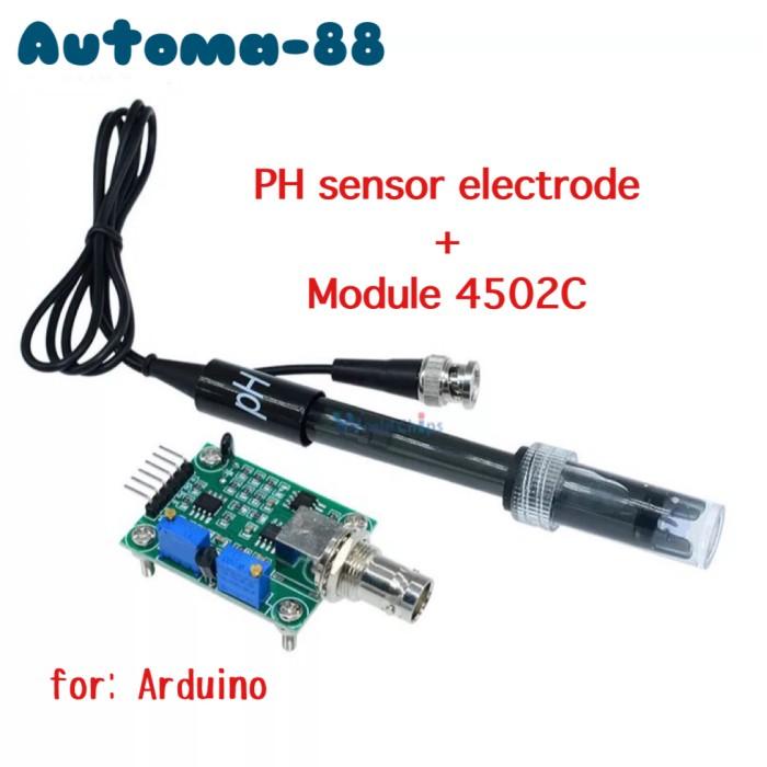 Jual Extra Cashback Ph Meter Detector Sensor Probe Modul Arduino (Modul ...