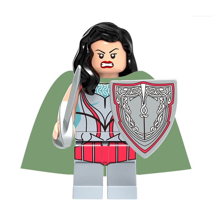 Jual Marvel Thor Ragnarok Asgard Armoured Valkyrie Minifigure Brick ...