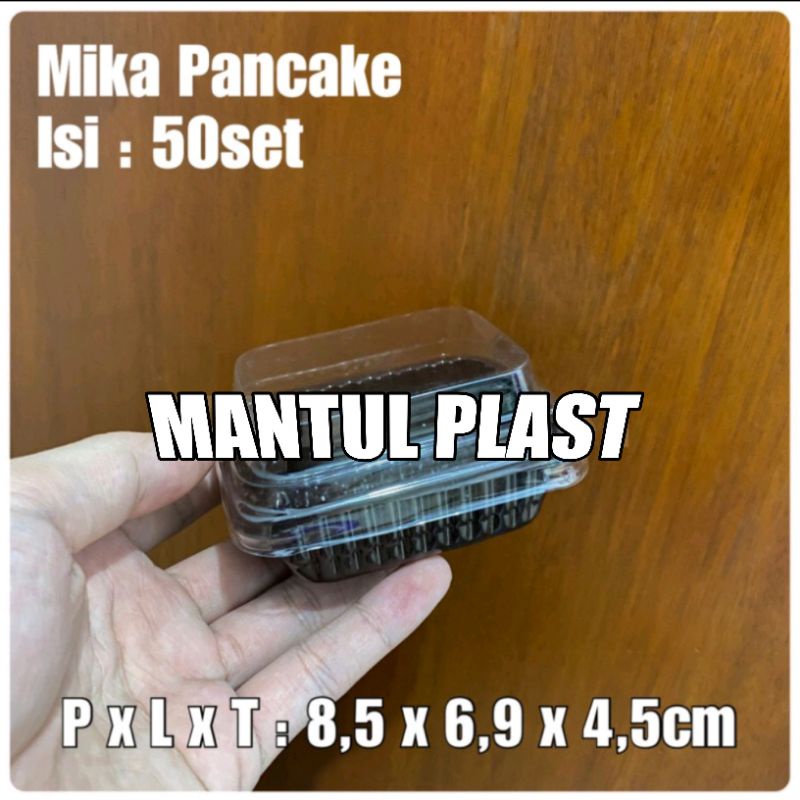 Jual isi 50set Mika Pancake Durian Mini - Tray Pancake Tempat Kotak ...