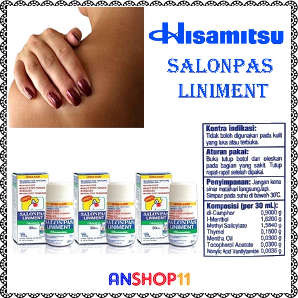 Jual salonpas cair liniment Paket 3 x 30 ml cair untuk nyeri otot dan ...