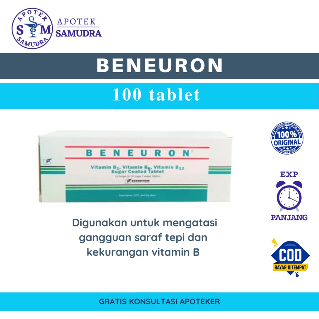 Jual BENEURON Tablet - Box isi 100 Tablet (vitamin B complex ) vitamin ...