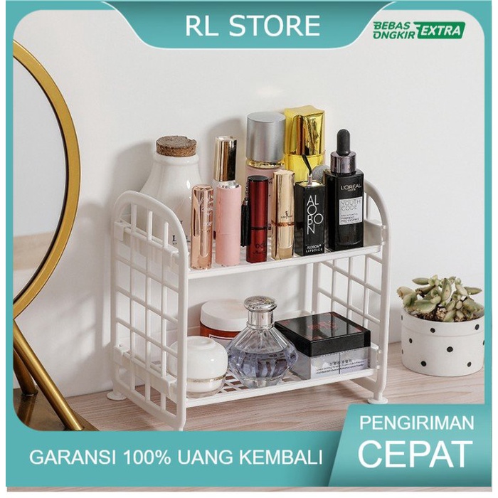 Jual Rak Mini Meja 2 Susun Tingkat Kecil Kerja Kantor Stasionery ...
