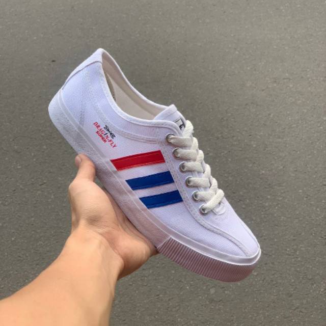 Jual sepatu DRAGONFLY FALCON WHITE ORIGINAL | Shopee Indonesia