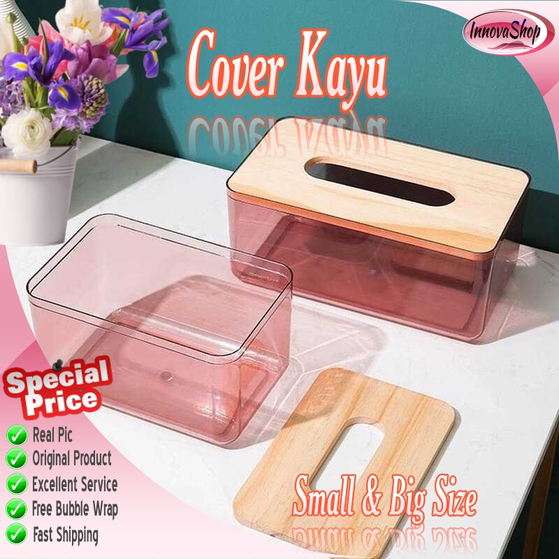 Jual Kotak Tempat Tisu Tissue Box Tutup Kayu Pink Kecil Besar | Shopee ...