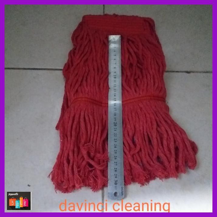 Jual PELALAT- KAIN PEL LANTAI MERAH KAIN MOP REFILL MERAH -ASLIII ...