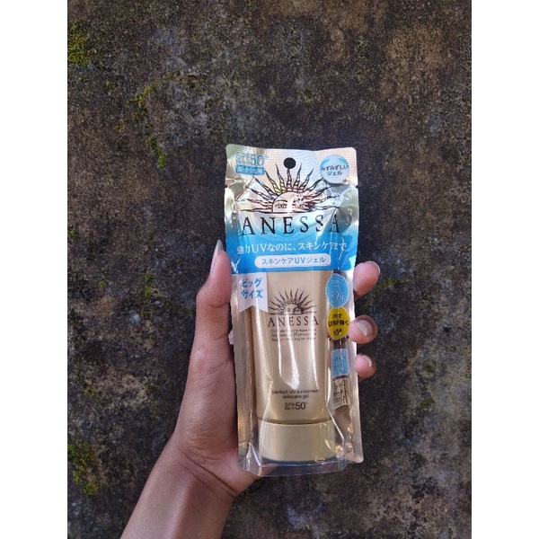 Jual [NEW] Anessa Perfect UV Sunscreen Skincare Gel SPF 50+ PA ...