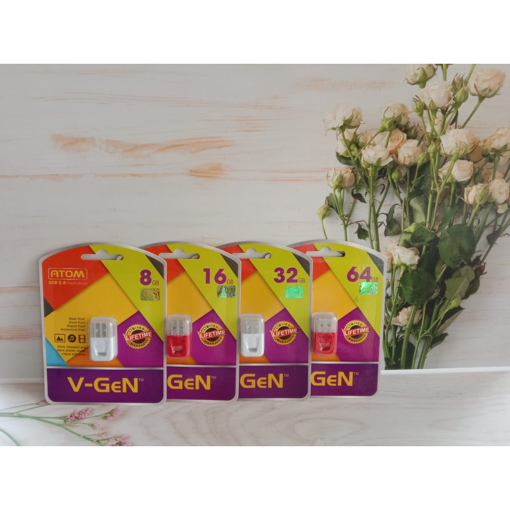 Jual V-Gen Flashdisk Atom 8GB 16GB 32GB 64GB V-Gen / USB Flashdisk ...