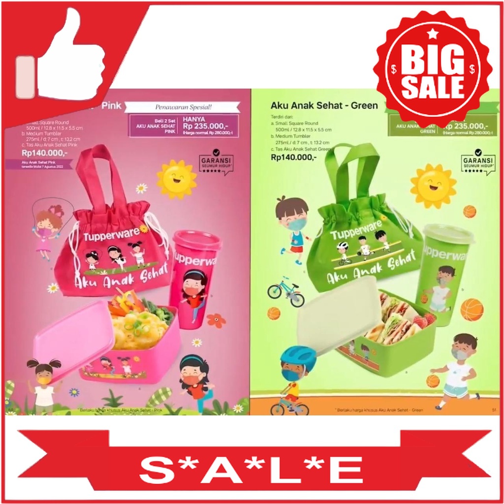Jual Tupperware Aku Anak Sehat Tupperware Original | Shopee Indonesia