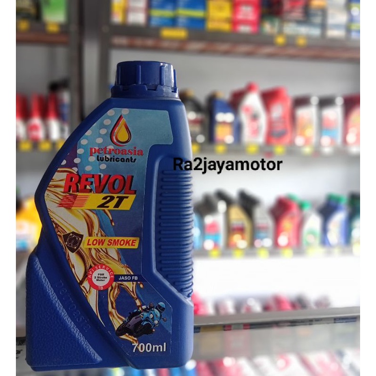 Jual Oli revol 2t. petroasia lubricants. low smoke 700 ml | Shopee ...