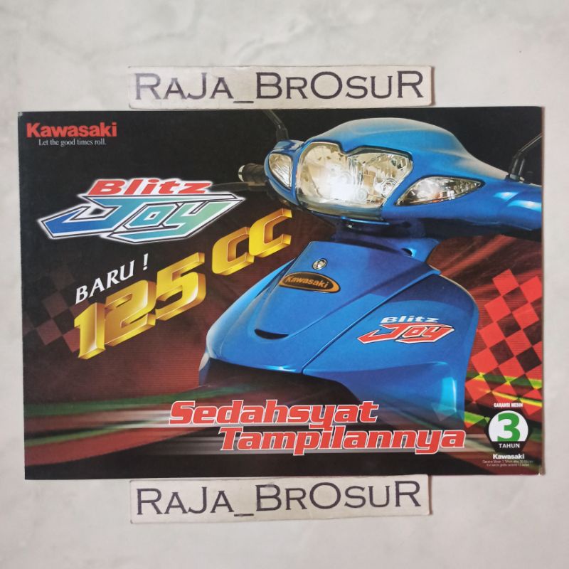 Jual Poster brosur katalog leaflet Kawasaki Blitz Joy/Kawasaki Blitz ...