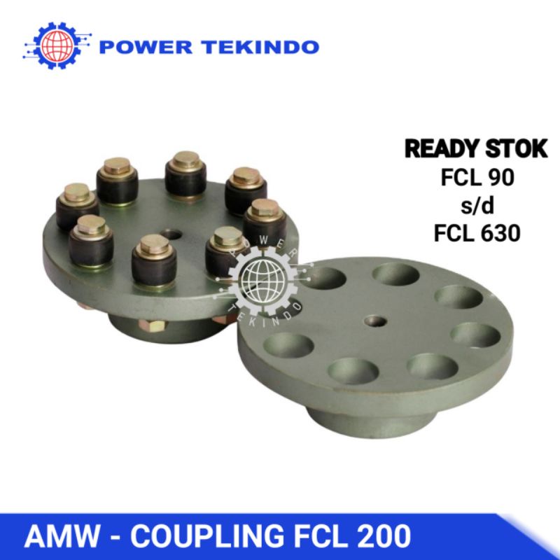 Jual AMW Coupling FCL 200 Kopel Besar Mesin Gearbox Dinamo Fleksibel ...