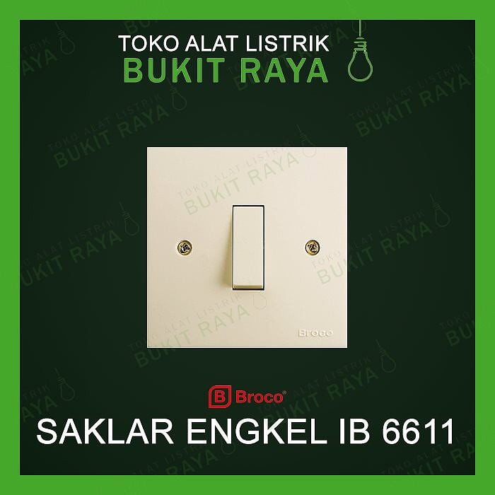 Jual 6611 Broco Saklar Engkel IB Single Switch | Shopee Indonesia
