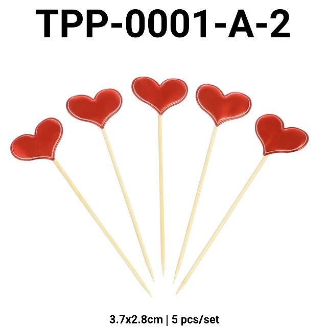 Jual GR-TPP-0001 Cake topper hiasan kue hati bintang mahkota aneka warna yamama baking | Shopee ...