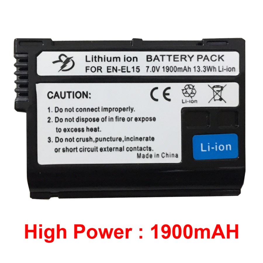 Jual Battery Third Party Nikon EN-EL15 - 1900mAH | Shopee Indonesia