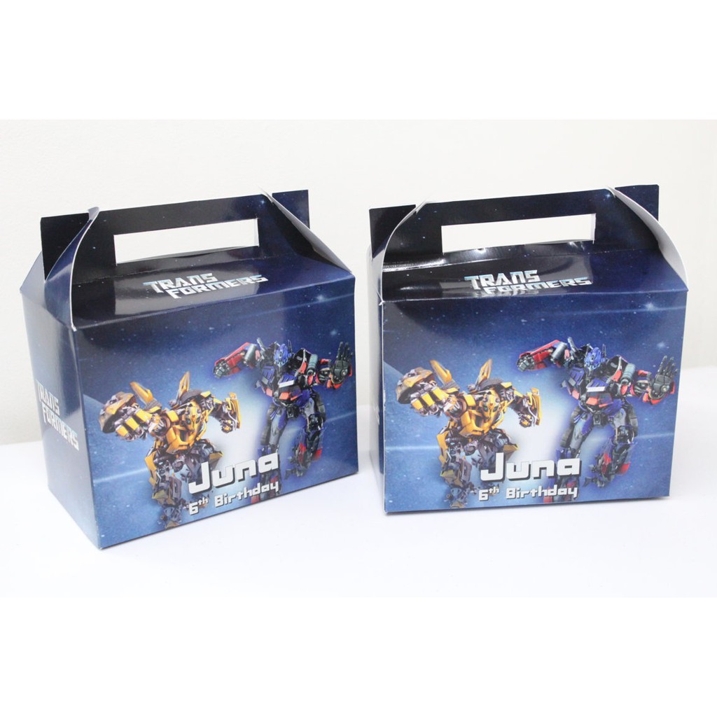 Jual snack box transformers / box snack transformers / box untuk snack ...