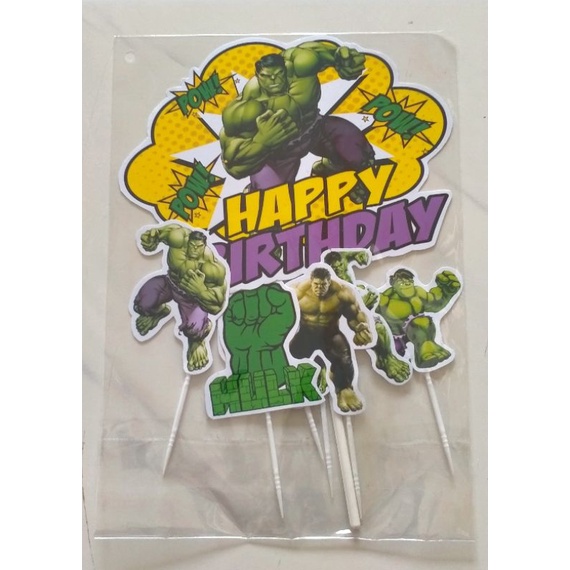 Jual topper ulang tahun tema hulk | Shopee Indonesia