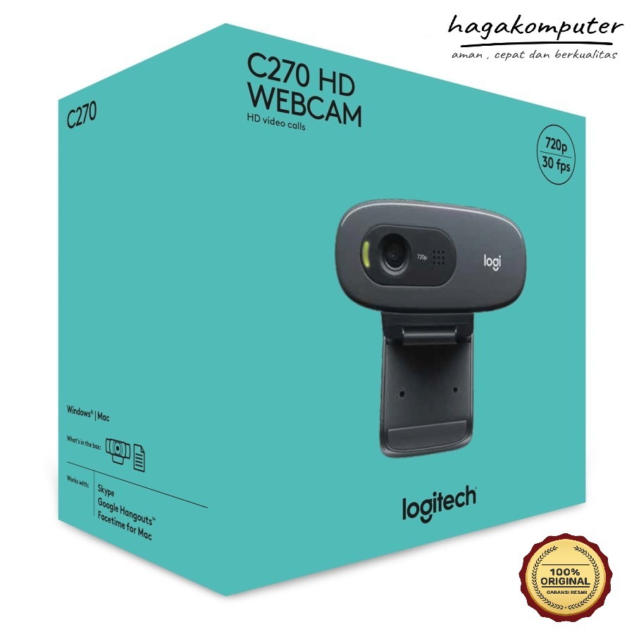 Jual Logitech Webcam C270 - C 270 GARANSI RESMI 1 TAHUN | Shopee Indonesia