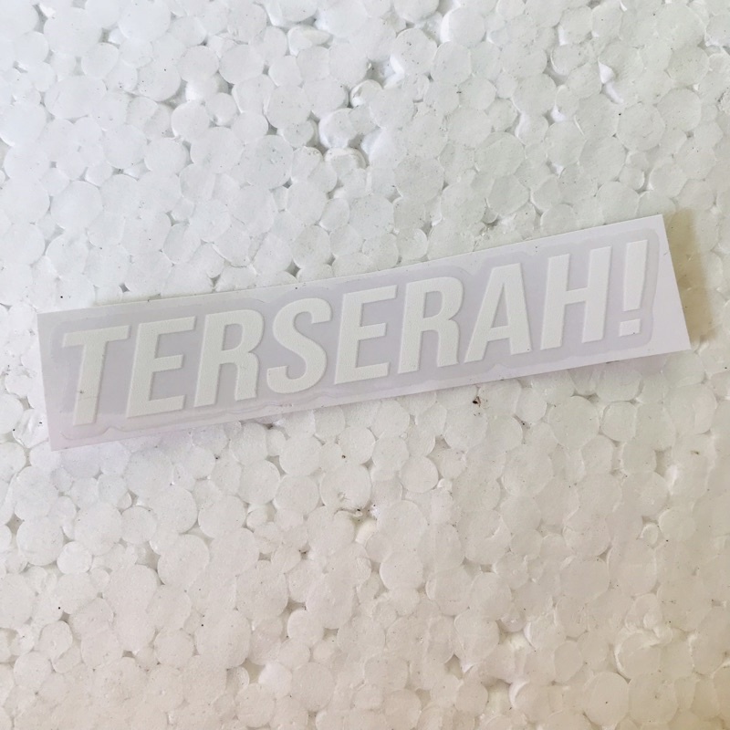 Jual Sticker Terserah Print Cutting Laminasi Glossy | Shopee Indonesia