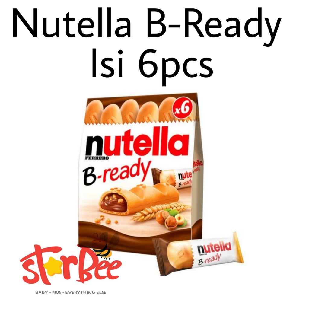 Jual Nutella B-ready isi 6pcs / Nutella B-Ready / Ferrero Nutella ...