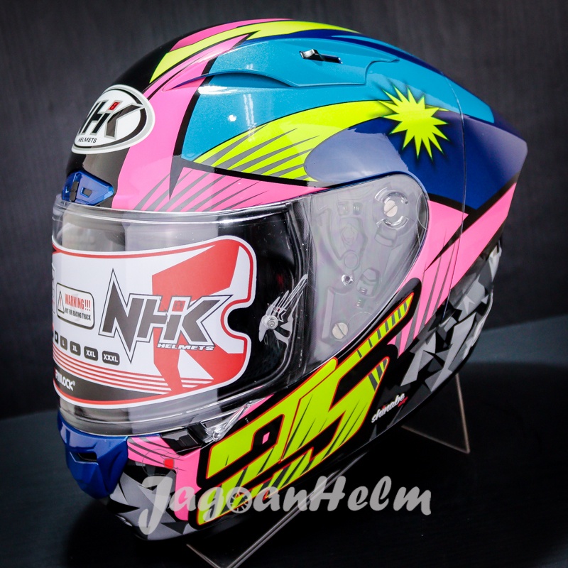 Jual NHK HELM GPR TECH STREET AZLAN SHAH | BLUE PINK | GP R TECH ...