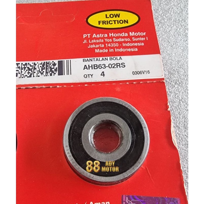 Jual Bearing / Lahar AHB 6302RS Roda Belakang Verza, Mega Pro Tiger ...