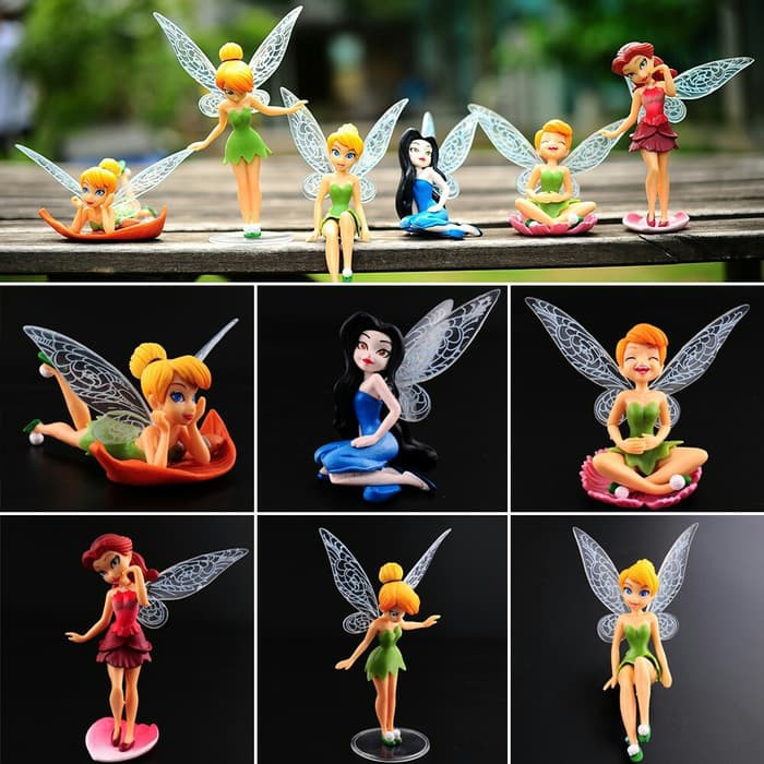 Jual R&M Toys Figure Tinkerbell 1 set isi 6 pcs / Hiasan Kue Tinkerbell ...