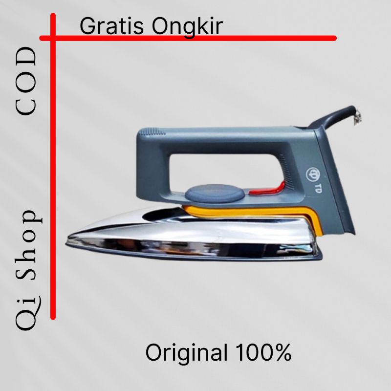 Jual Setrika Listrik Otomatis Gosokan Listrik Lapis Tefflon TD/Yamakawa ...