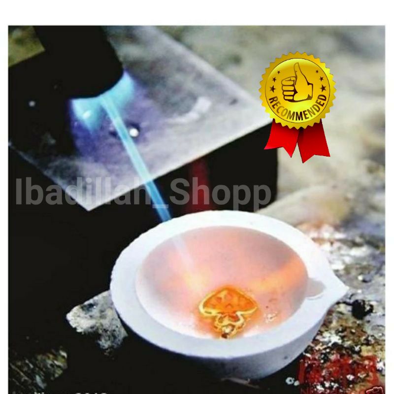 Jual Wadah Leleh Pembakaran Emas High Temperature Quartz Silica Pot ...