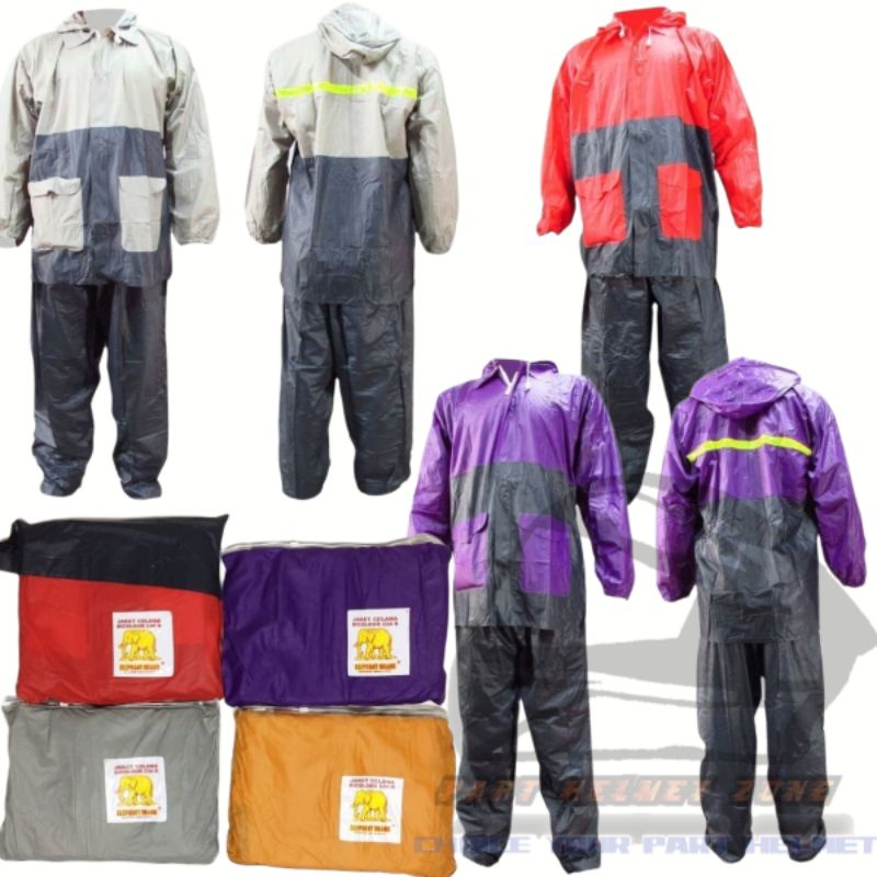 Jual Jas hujan jaket celana kombinasi Poncho dan Jas hujan Plastik ...