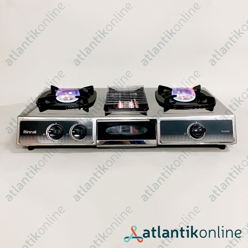 Jual Kompor gas 3 tungku grill api ekonomis RINNAI RI-524 E RI 524E ...