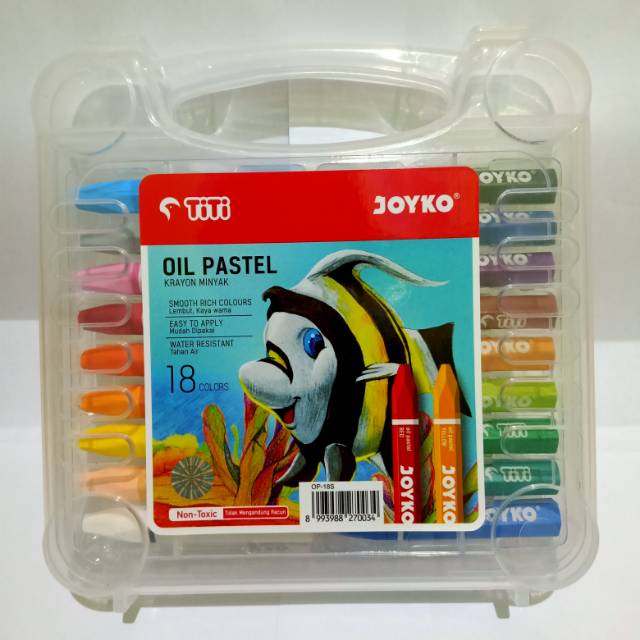 Jual Azka_Niam SATU SET Oil Pastel Crayon Titi joyko 18 Warna | Shopee ...