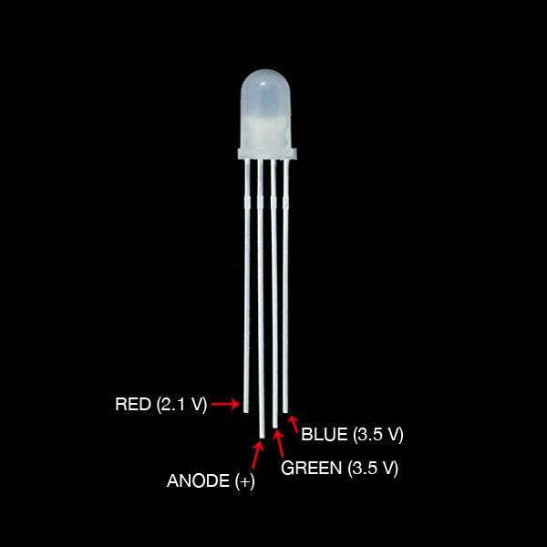 Jual LED 5MM RGB COMMON ANODA ANODE | Shopee Indonesia
