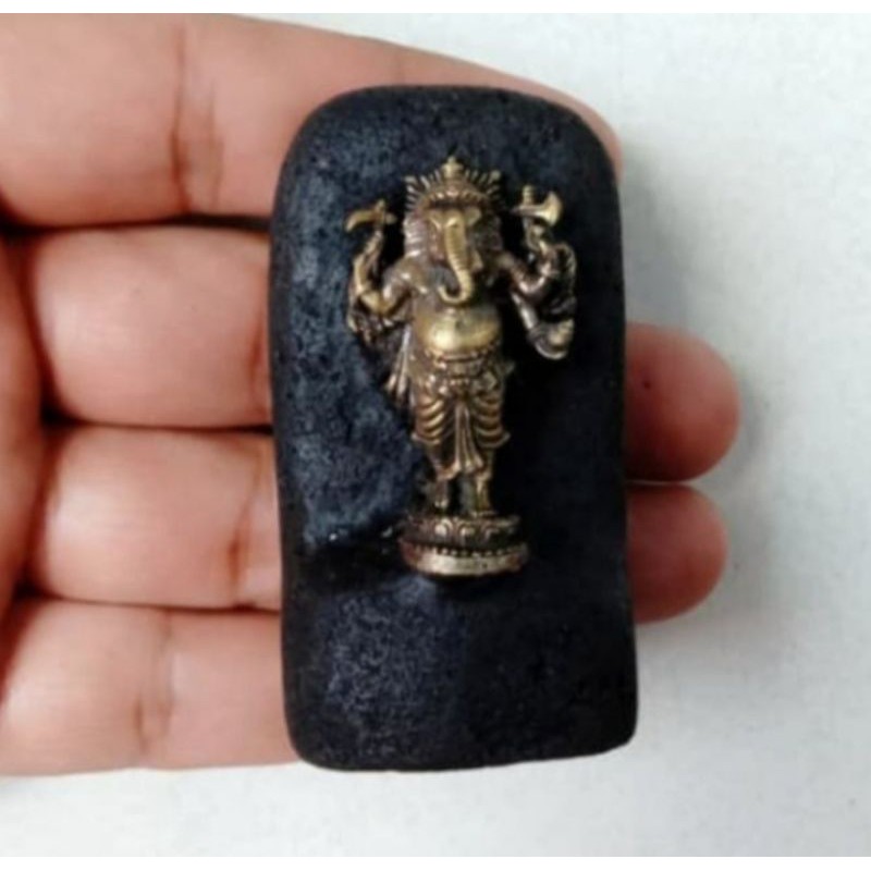 Jual Patung Batu Hitam Ganesa Ganesha Kuningan Mini Antik | Shopee ...