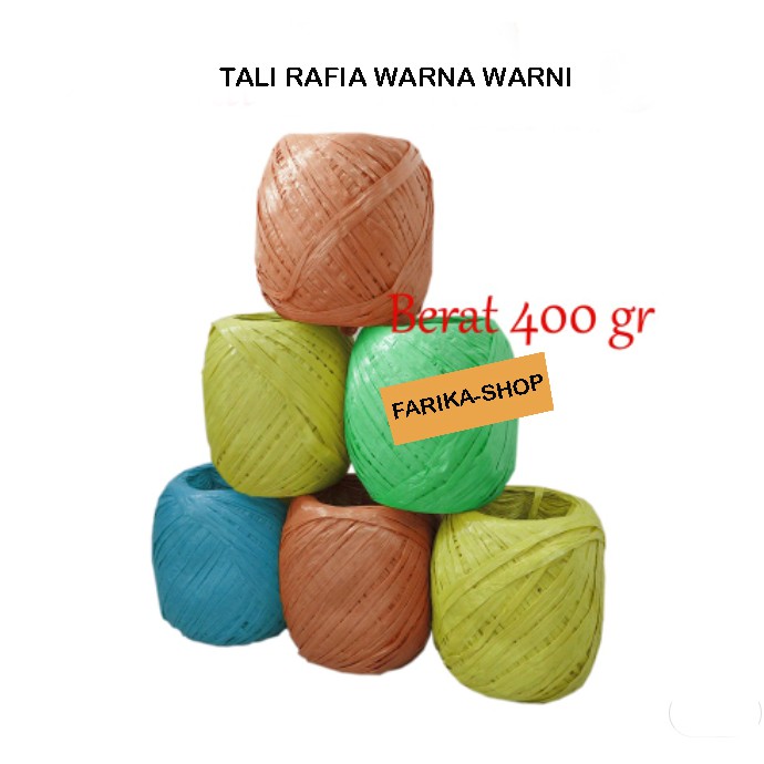 Jual Tali Rafia Warna Warni / Tali Plastik Rafia Warna Warni Kuat ...
