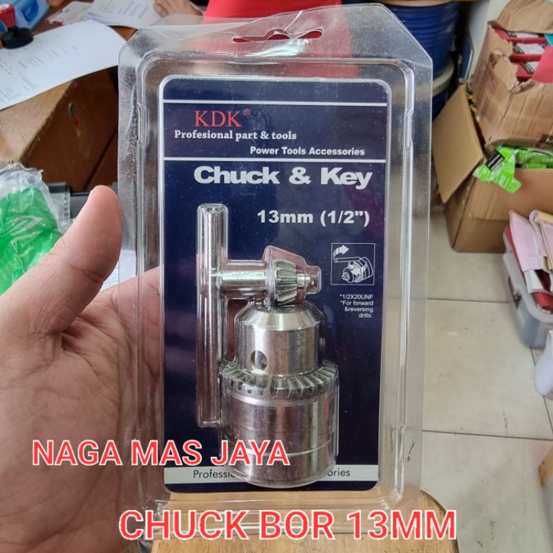 Jual KEPALA BOR / CHUCK BOR 13MM / KEPALA BOR 13 MM KDK | Shopee Indonesia