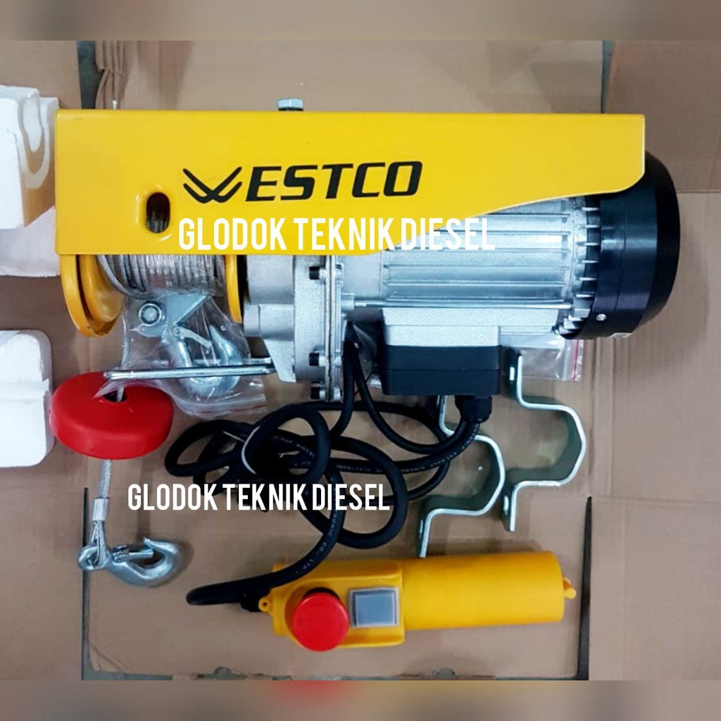 Jual MINI ELECTRIC HOIST 600 KG TAKEL LISTRIK PA 600 A ROPE HOIST PA600 ...