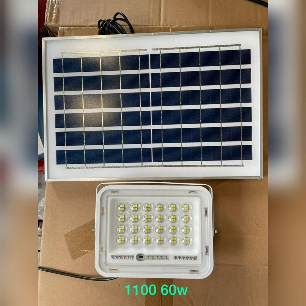 Jual Lampu sorot solar sel 2in1 60 W 100 W 200 w 300 w 400 W Watt surya ...