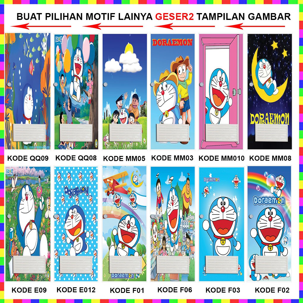 Jual Stiker Pintu WC/Kamar Mandi Motif Doraemon | Shopee Indonesia
