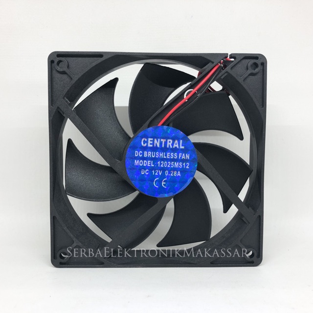 Jual Kipas Panel Fan DC 12Volt Merk Central 12cm | Shopee Indonesia
