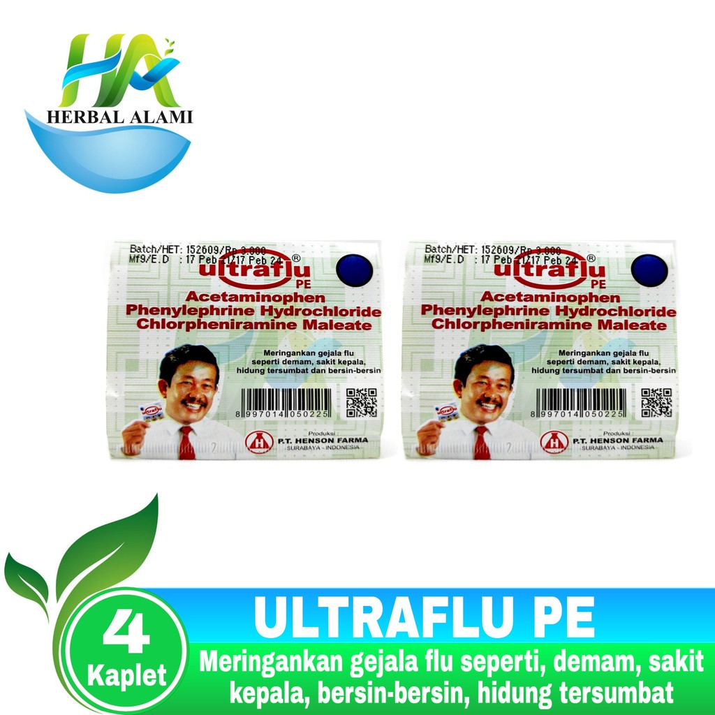 Jual Ultraflu PE isi 4 Tablet - Obat flu sakit kepala demam | Shopee ...