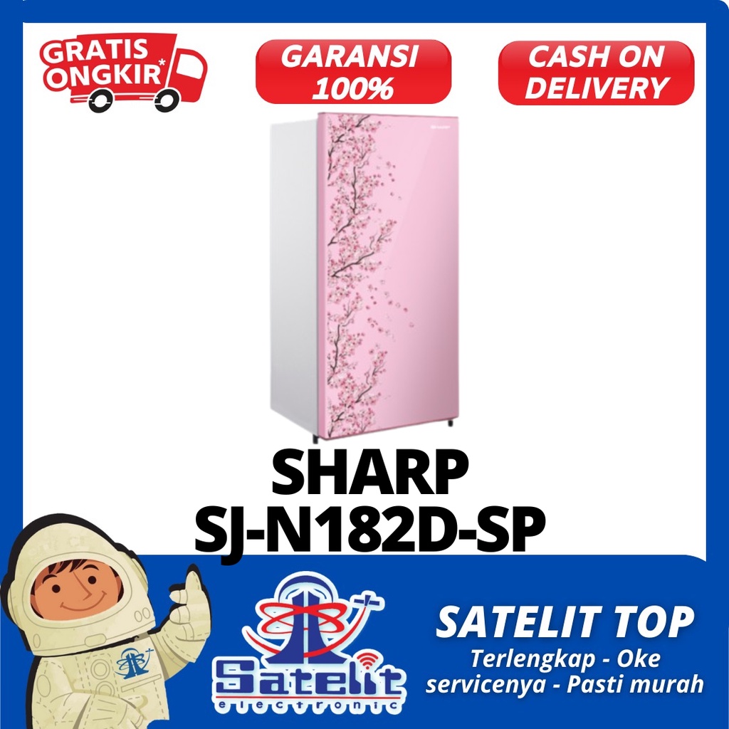 Jual KULKAS / REFRIGERATOR / LEMARI ES SHARP SJ-N182D-SP | Shopee Indonesia