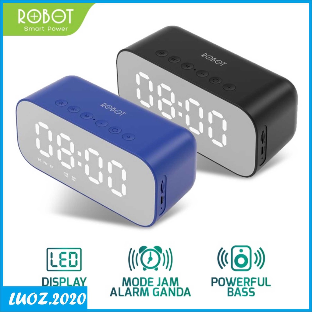 Jual SPEAKER ROBOT RB560 Wireless | Speaker Bluetooth Jam Alarm LED ...