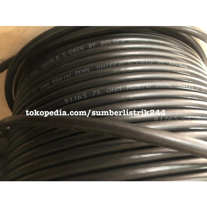 Jual Kabel antena antenna tv cable BELDEN RG6 / rg 6 50meter 9116S 75ohm | Shopee Indonesia