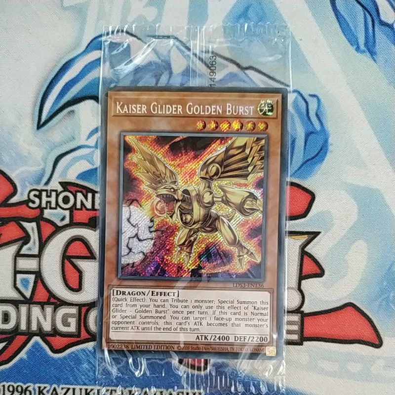 Jual yugioh kaiser glider golden burst LDS3 secret rare sealed original ...