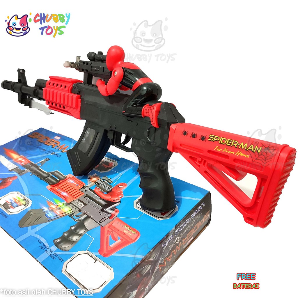 Jual Mainan Tembak-Tembakan Spiderman Keren Banyak Lampu | Shopee Indonesia