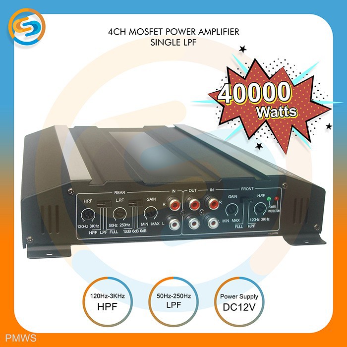 Jual AMPLI 4CH MOSFET POWER AMPLIFIER 4 CHANNEL SINGLE LPF PMWS | Shopee Indonesia