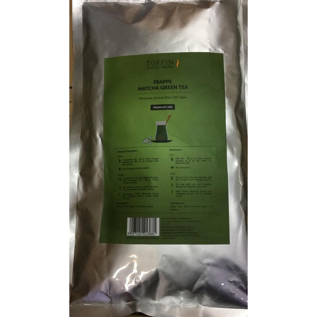 Jual Toffin Frappe Matcha Green Tea - 1 kg | Shopee Indonesia