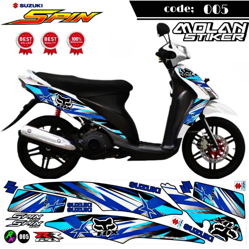 Jual Decal Sticker Striping Variasi Suzuki SPIN 125 MOTO GP / SPIN GP ...