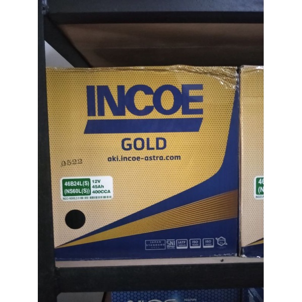 Jual Aki Incoe NS60LS CRV HRV Odyssey Confero Vios Yaris Cielo SV Grand ...